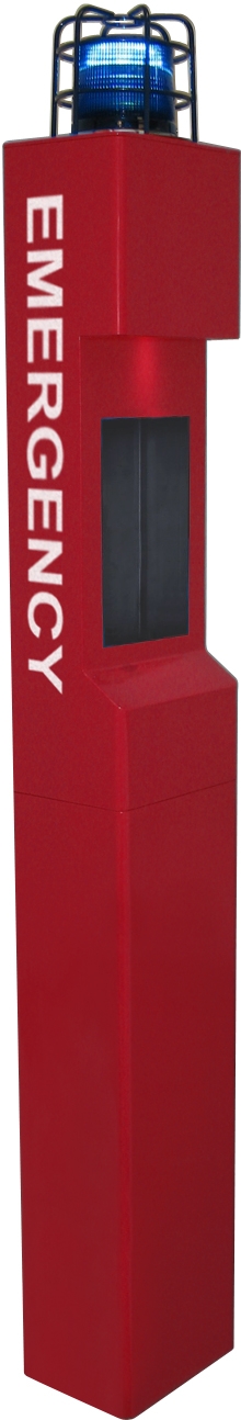 Tower Emergency Lettering,White,Zinc Treated Steel Body,H: 3 in.,For IS ...