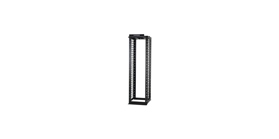 Channel Rack,White,86 in. Ht,Aluminum,4-Post Rack,45U Rack,23.75 in. Wd ...