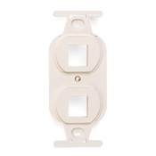 Connector Clip, Plastic, Cat 5e, WxHxD: 1.2 x 0.93 x 0.3 in., 110 ...