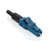 Fiber Optic Connector, Blue, LC, Zirconia, Singlemode, Zirconia