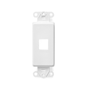 Decora Insert, 1 Port, High Impact Fire-Retardant Plastic, Flush, Not ...