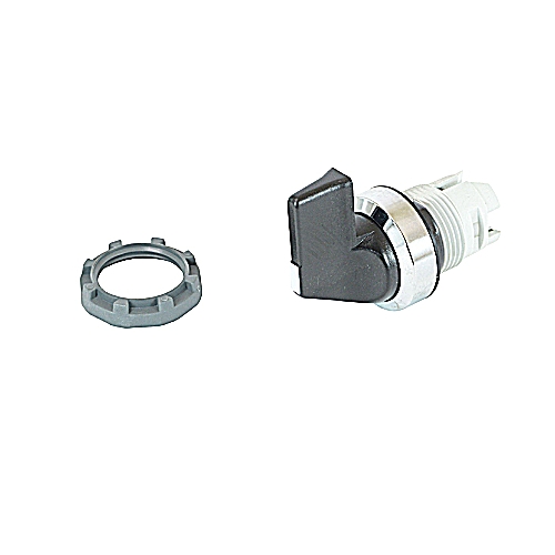 Selector Switch, Black, 0.03 m Ht, 0.05 m Lg, Chrome Metal, Screw ...