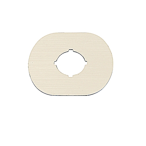 Legend Plate, Aluminum, LxWxH: 0.001 x 0.067 x 0.06m