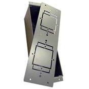Duplex Receptacle Power Box, Gray, 16 ga. Steel