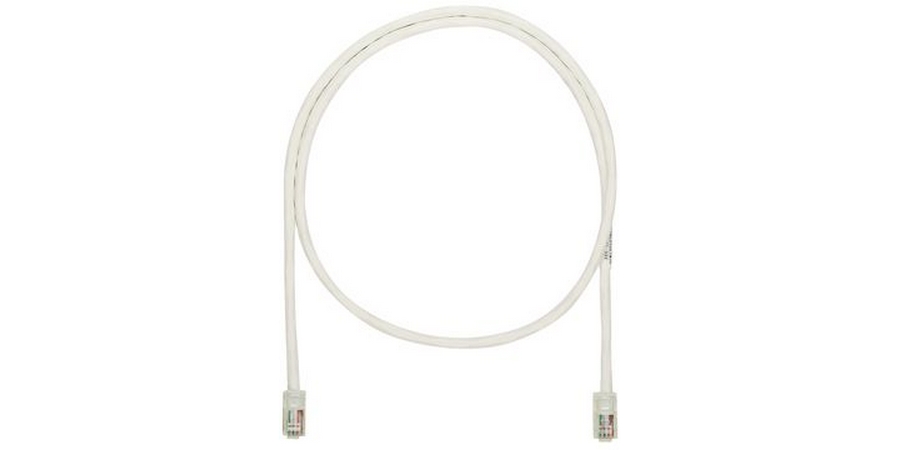 Patch Cord, Cat 5e, Class D; U/UTP; 24 AWG; Off White; 1 ft.