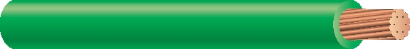 THHN 4/0 AWG Stranded Annealed Copper Cable- Green