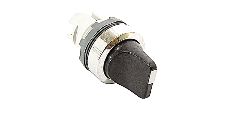 Selector Switch, Black, 0.03 m Ht, 0.05 m Lg, Chrome Metal, Screw ...