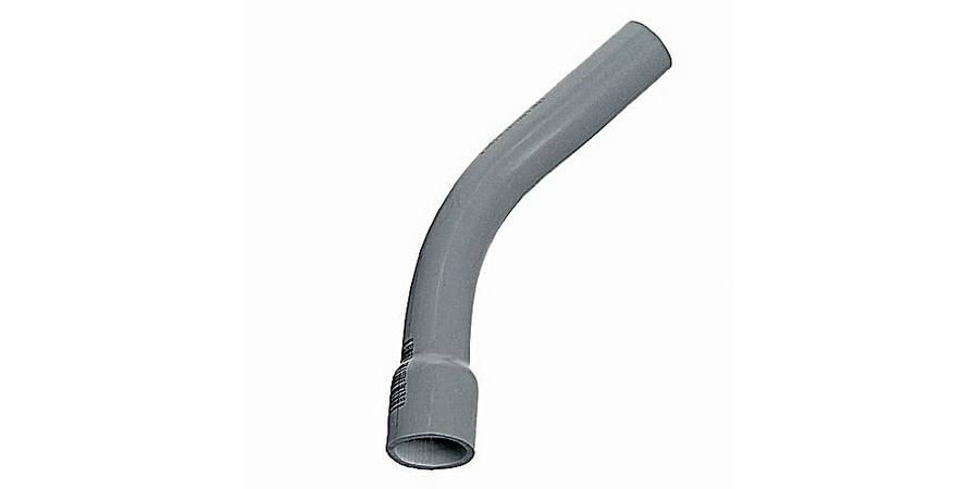 Conduit Elbow, PVC, 4 in., Bell End Connection, 45 deg., For Conduit ...