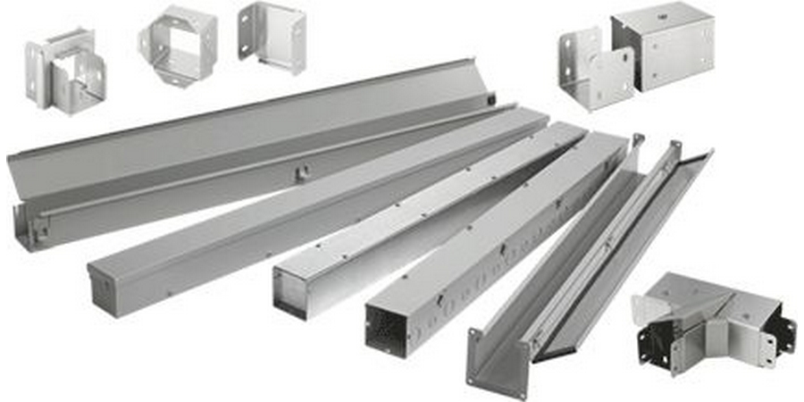 Straight Section Lay-in Wireway, Steel, Height 10 in., Flat, Unpainted ...
