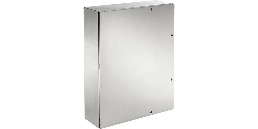 Wall Mount Enclosure, 14 ga. Body thk, Unpainted, Hinge, 10 in. dp, 14 ...