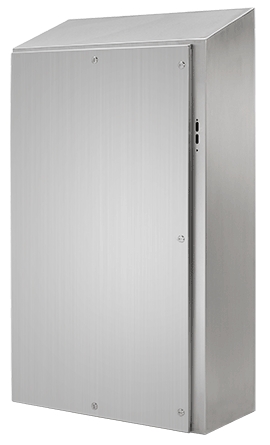 Wall Mount Enclosure, 14 ga. Body thk, Unpainted, Hinge Lift-off, 8 in ...