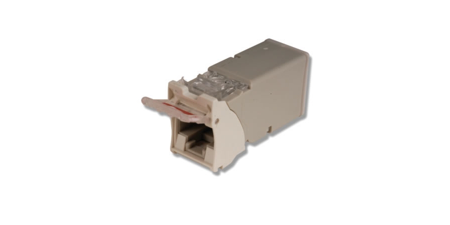 UPT Outlet, 1-Port, RJ45 Connector, White, Keystone-Mount ...