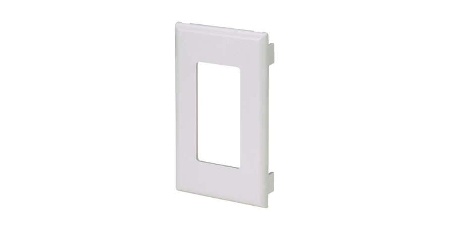 Faceplate, Snap-on Single Gang, Rectangular, Office Gray