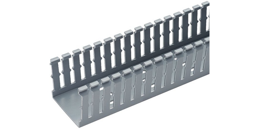 Base Wiring Duct, PVC, 6 ft. (1.83m) Length, 1.75 in. (44.5mm) Width, 1 ...