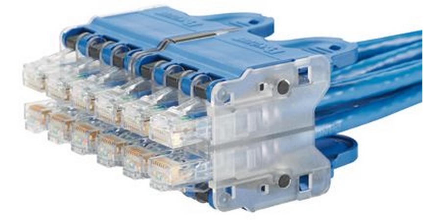 QN Plug Pack Asmbly, 12 Pack, WH Cat 6 UTP CM Cable W/wh Plug Pack, 14ft
