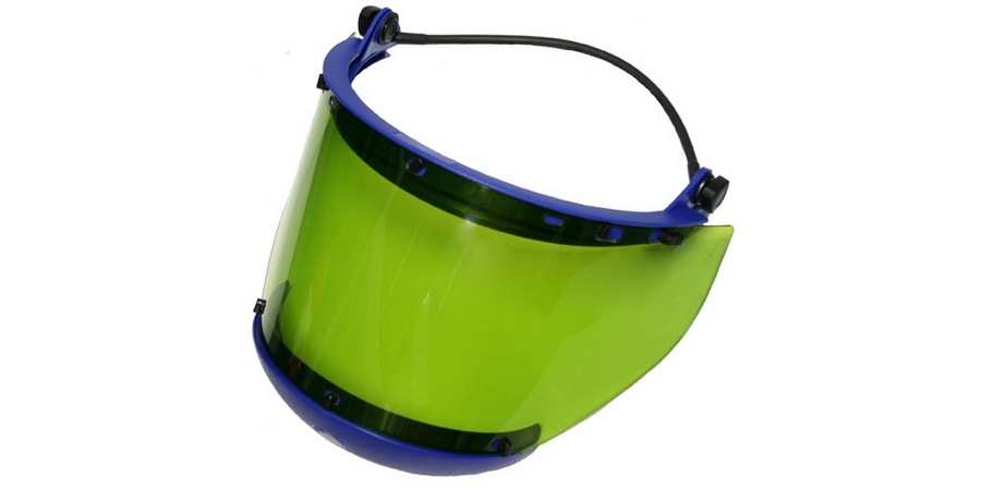 Face Shield, Anti-Fog Lens Coating, Light Green