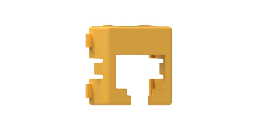 HGS620 M-Series Adapter, High-Impact FR Thermoplastic, Yellow, -10 to +60 C