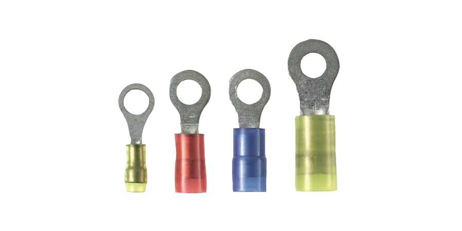 Loose Piece Ring Funnel Entry Terminal, Str, Tin Pltd, NY, Blue, Cu, 1. ...