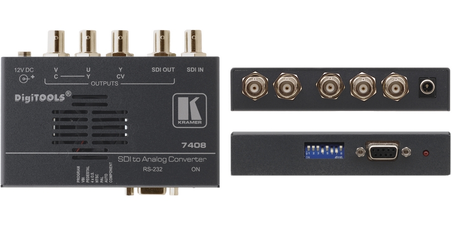 Analog Video Format Converter, 1 Output, 1 Input, Outputs BNC, Width 4. ...
