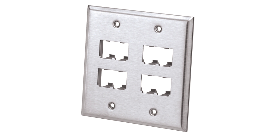 Faceplate, Black, Black, 0.83 in. dp, 2, 4.5 in. lg, 4.5 in., ABS ...