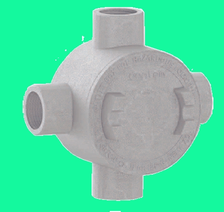 Junction Box, 5.63 in. L x 5.63 in. W x 3.35 in. D