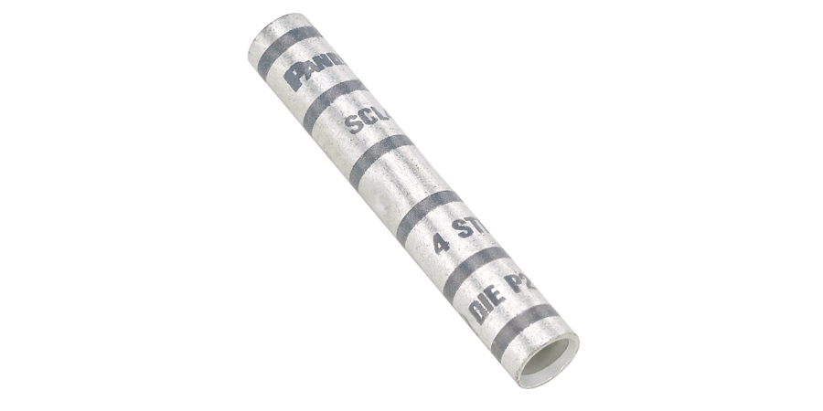 Compression Butt Splice, Copper, Tin-Plated, Overall Length 2.38 in ...