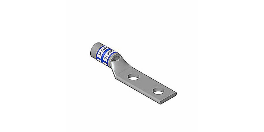 Compression Lug, Standard Barrel, 2-Hole, 500 kcmil Conductor, Wrought ...