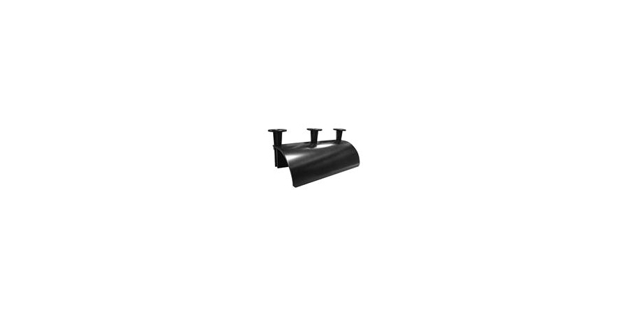 Cable Runway Radius Drop Cross Member, Aluminum, Glacier White