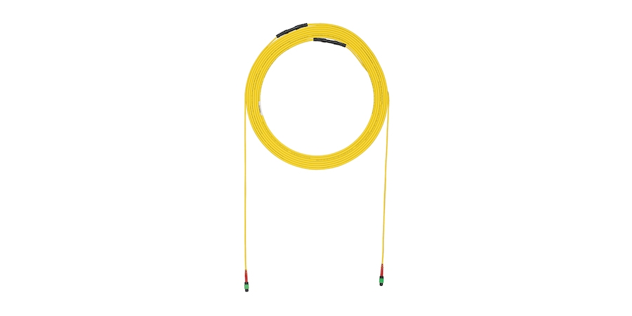 HD Flex Fiber Trunk, OS2, 24-Fiber, MPO Male to MPO Male, Plenum ...