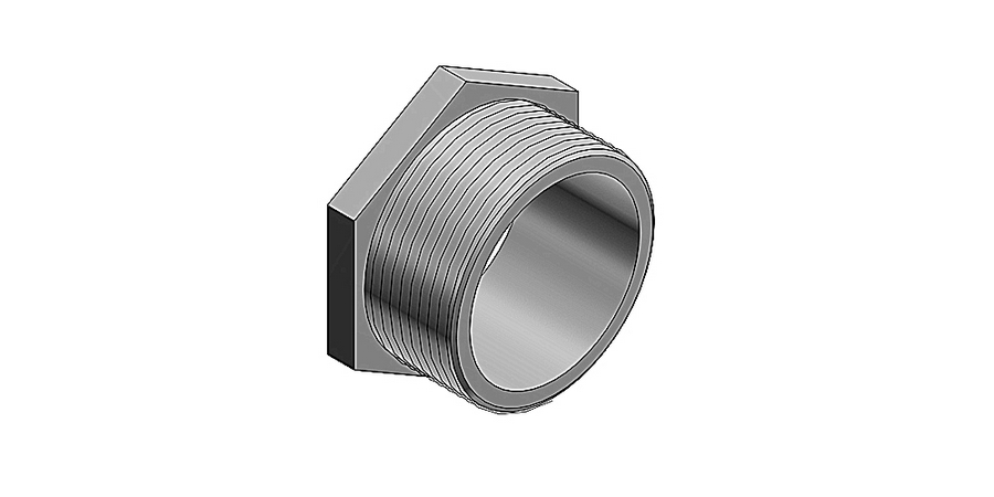 Non-Insulated Chase Nipple, 2-1/2 in., Aluminum, For Conduit Type: IMC ...