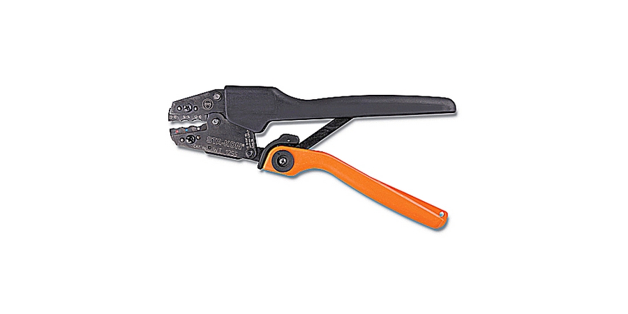 Crimp Tool, 10 AWG, Black, Orange Handle