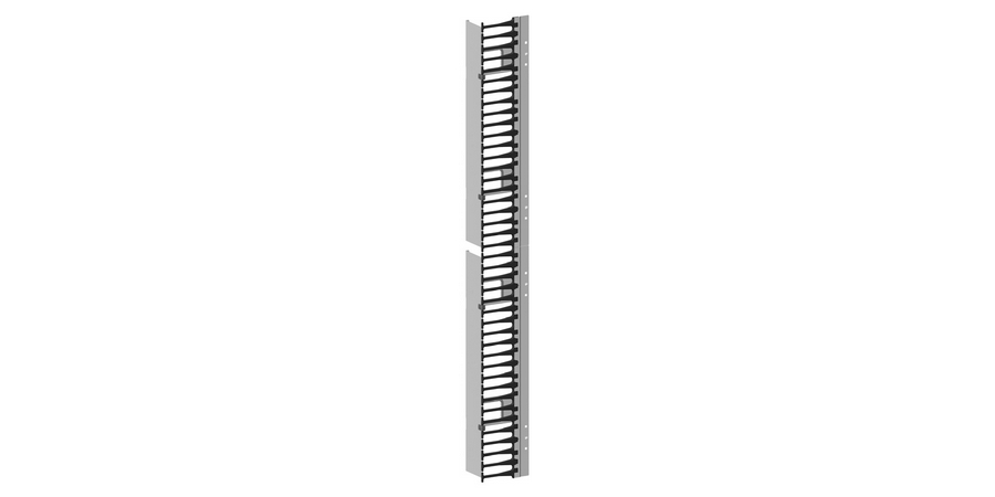 Finger Cable Manager, 27.6 in. W x 73.48 in. H x 3.46 in. D