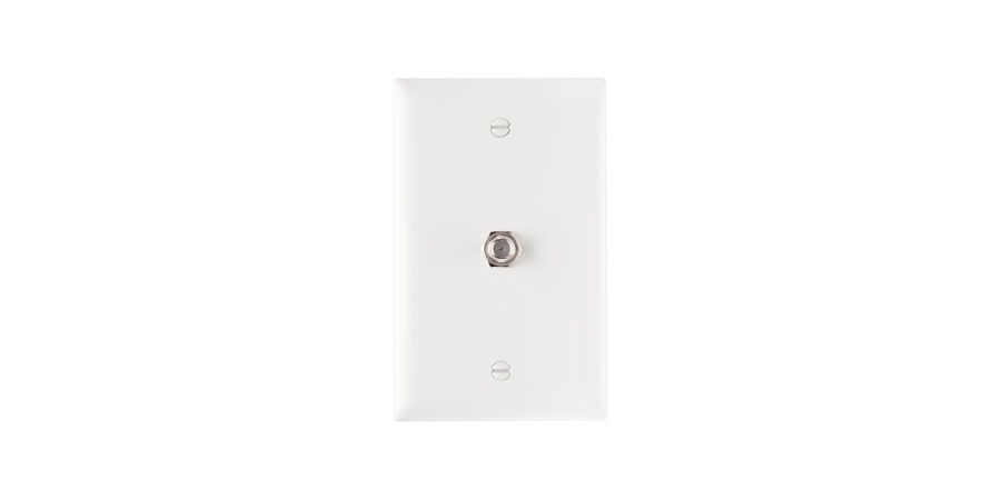 CATV Outlet Coaxial Cable F-Type White