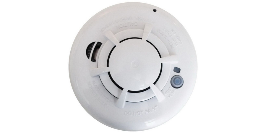 Smoke Detector,Smoke,5 in. Dia,2.5 in. Ht,CeilinWall Mount,100°F Max,40 ...