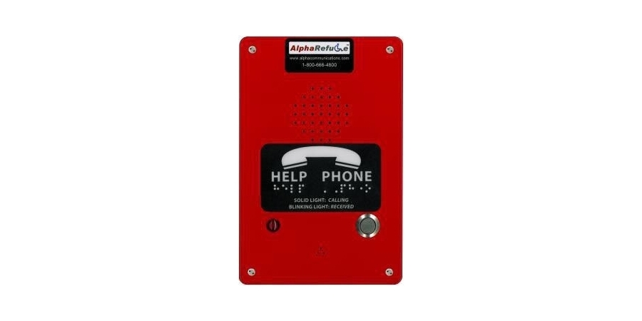 PBX Refuge Call Box, WxHxD: 4.75 x 1.875 x 7.25 in., Metal, Surface