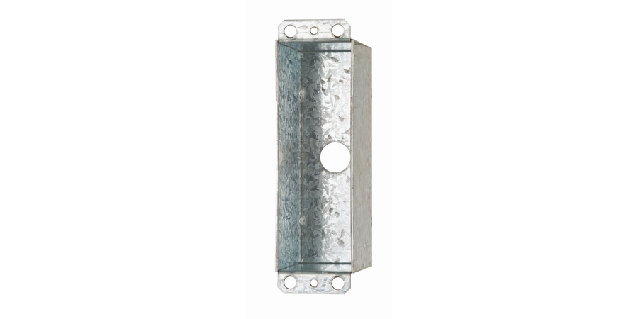 Recessed Back Box, Recessed, Height 3 in., Length 3.62 in., Galvanized ...