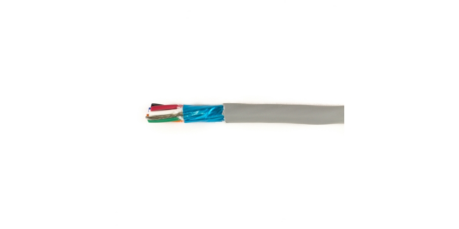 Control Cable, Gray(Slate), 24AWG, Tinned Copper, 300V, 6Conductor