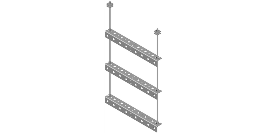 Trapeze Kit, LxWxH: 12 x 3 x 3 in.