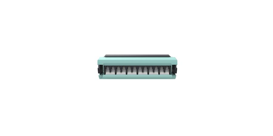 G2 Fiber Adapter Pack, Distribution, Aqua, Zirconia, LxWxH: 3.74 x 1.35 ...