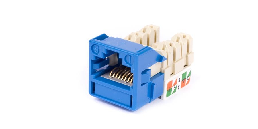 Uniprise NJ 600T Series Modular Jack, Cat 6, IDC, 1 Port, T568A; T568B ...