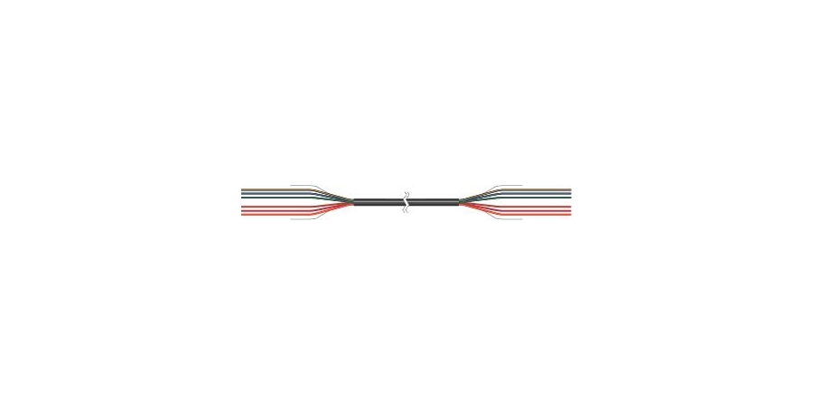 Power Cable, 0.152 in. OD, 6, Tinned Copper, 8 AWG, 19 Conductor ...