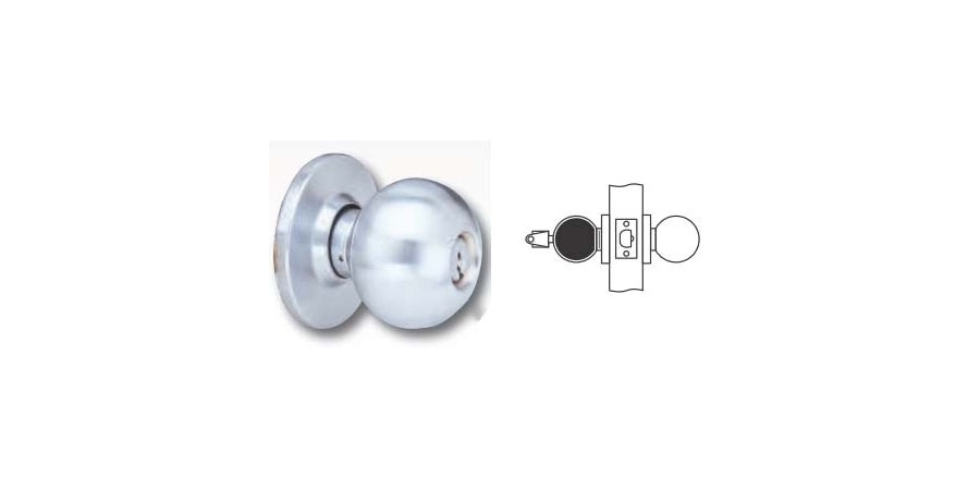 Cylindrical Lockset, ANSI: Grade 2, Function: Storeroom Lock, US3 ...