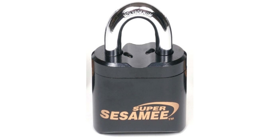 Padlock, Black, Rectangular Shape, 2-3/4 in. H, 3/4 in.