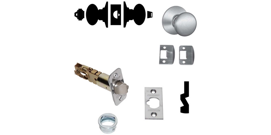 Door Lock, ANSI: Grade 2, Function: Entry with Turnbutton, Lifetime ...