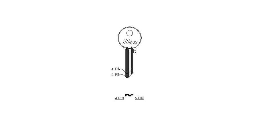 Cylinder Lock Key Blank, 4 Pin Length, Pin Tumbler Cylinder Keys, Brass ...