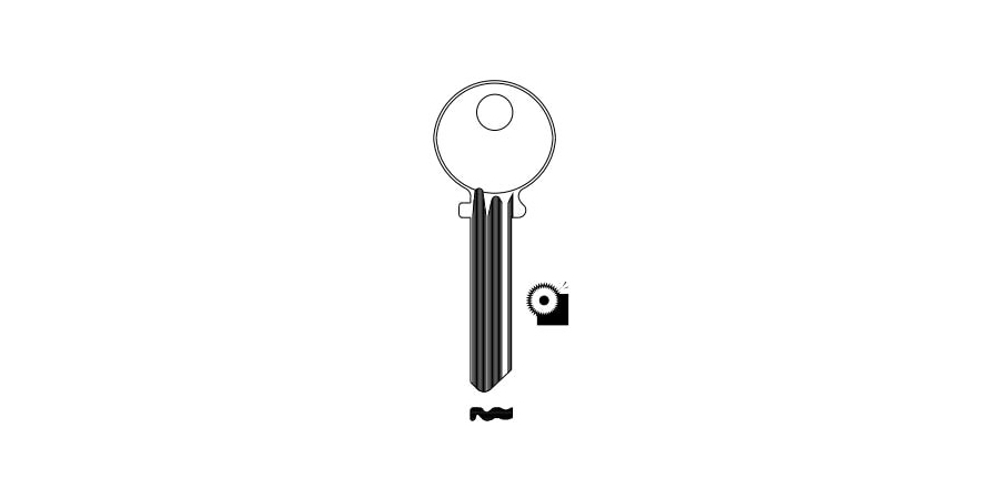 Cylinder Lock Key Blank, 6 Pin or Disc Pin Length, High Security Key ...
