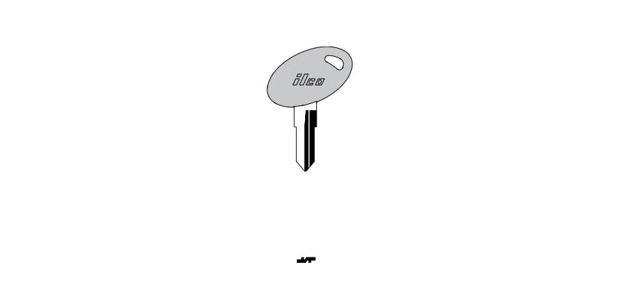 Key Blank, Automotive Key Blank, Original-Shaped Bow, Brass, Nickel ...