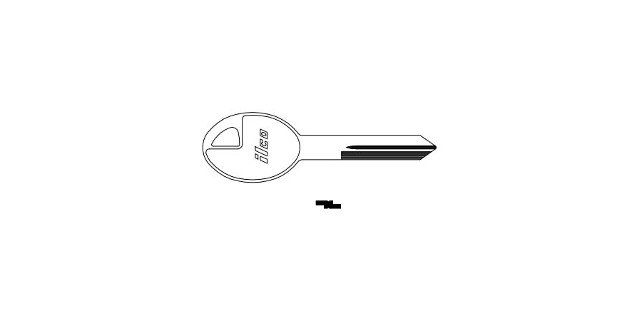 Vehicle Key Blank, Automotive Key Blank, Original-Shaped Bow, Brass ...