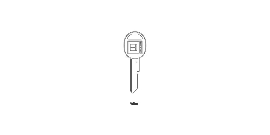 Key Blank, Automotive Key Blank, Original-Shaped Bow, Look-Alike Bow ...