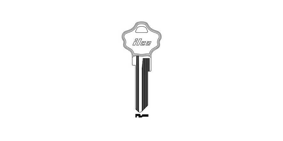Cylinder Lock Key Blank, 5 Pin or Disc Pin Length, Automotive, Pin ...